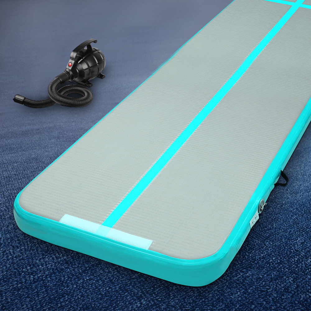 Everfit GoFun 5X1M Inflatable Air Track Mat with Pump Tumbling Gymnast ...