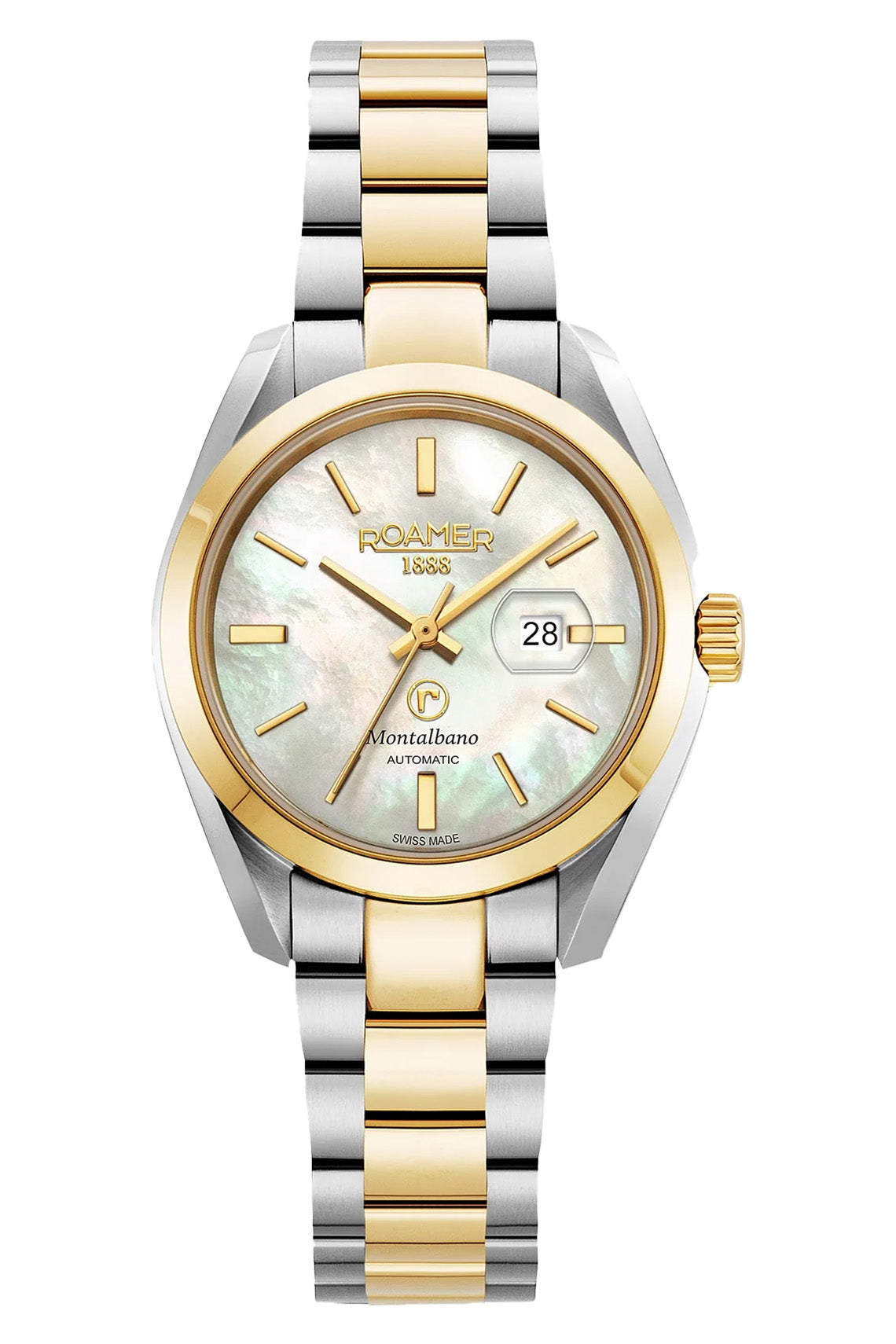 Roamer Montalbano Ladies 31mm Two Tone Stainless Steel Strap Watch ...