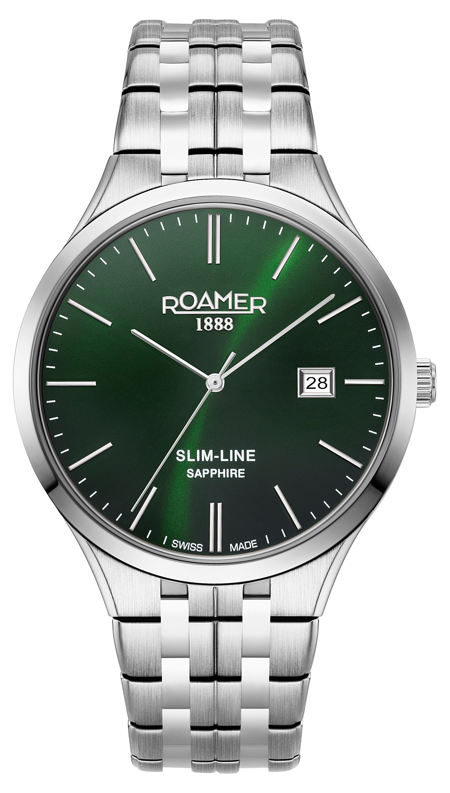Roamer Slim-Line Classic Green 40mm Watch | PEROZ Australia